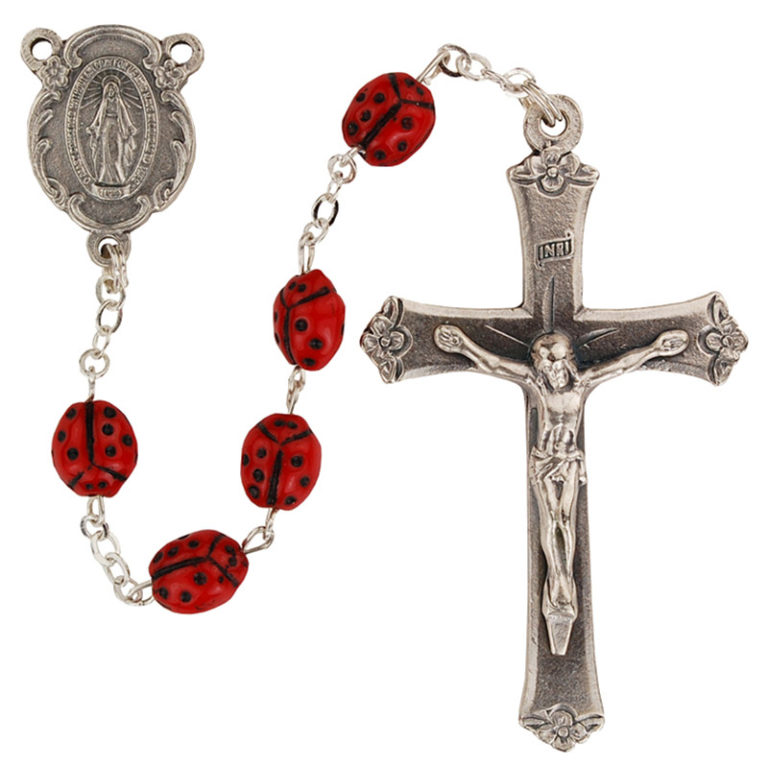 Lady Bug Rosary from Italy - Mater Dei Imports