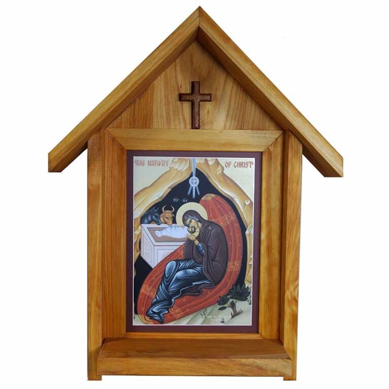 Simple Nativity Large Outdoor Icon Shrine - Mater Dei Imports
