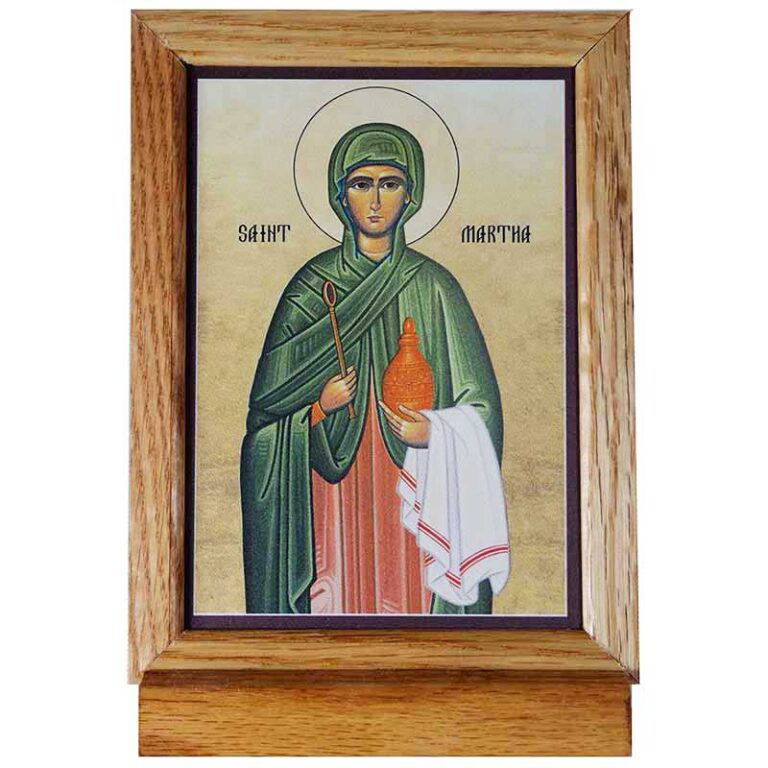 Saint Martha Portrait View Icon in Stand - Mater Dei Imports